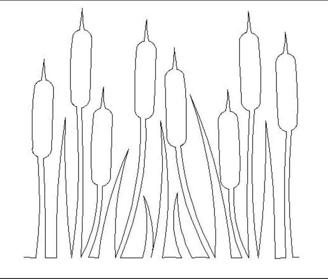 1151 Cattail Border - Etsy