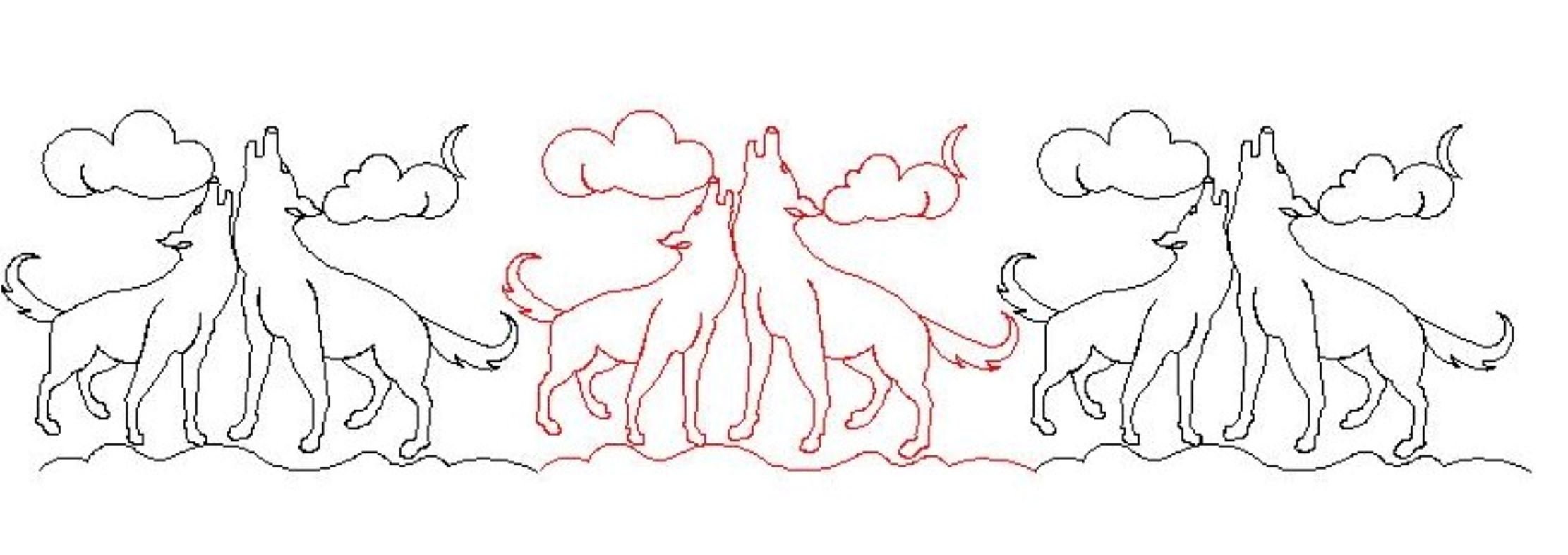 2224 Wolf Border 1 - Etsy