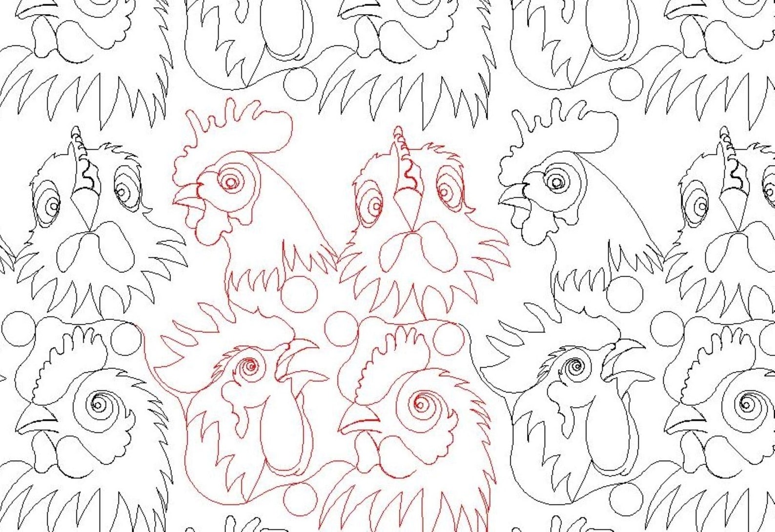 1164 Chicken 3 Panto - Etsy