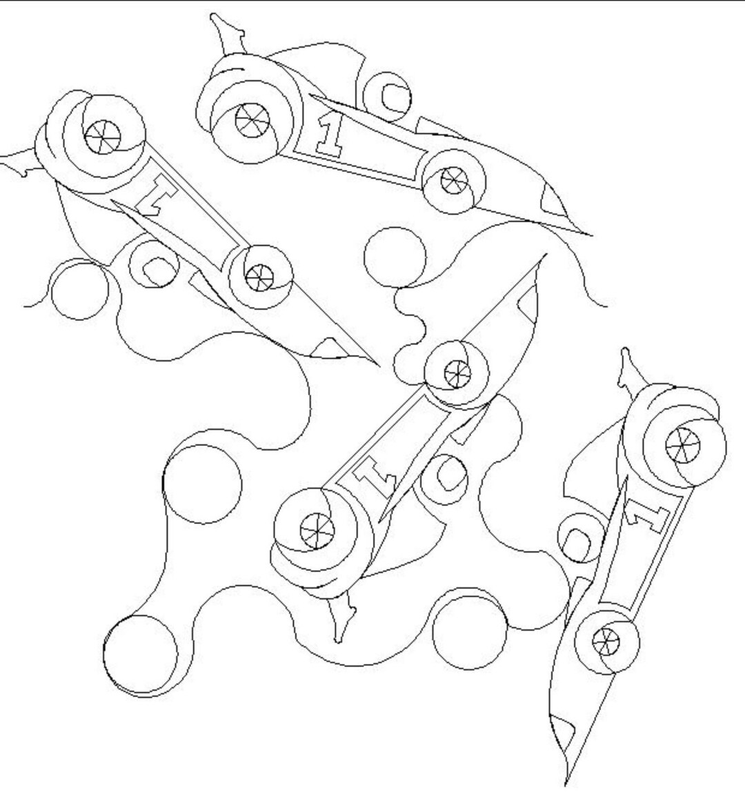 2167 Toy Race Car 2 Panto - Etsy