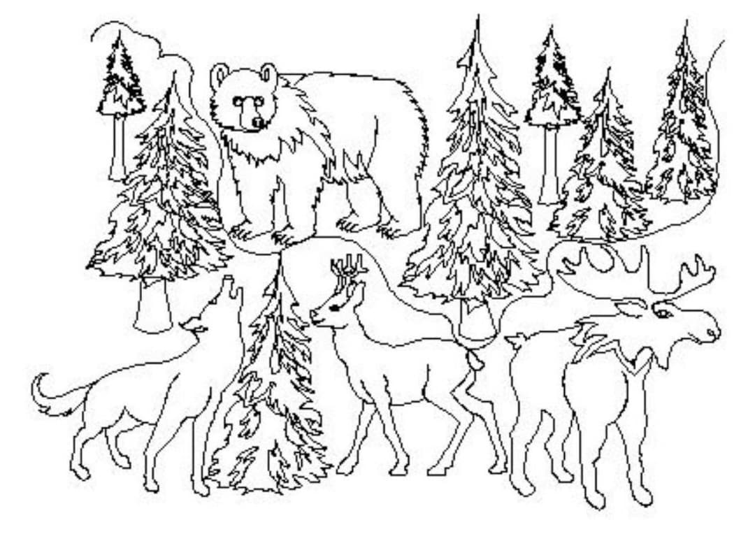 2223 Wolf Bear Deer Moose Panto - Etsy