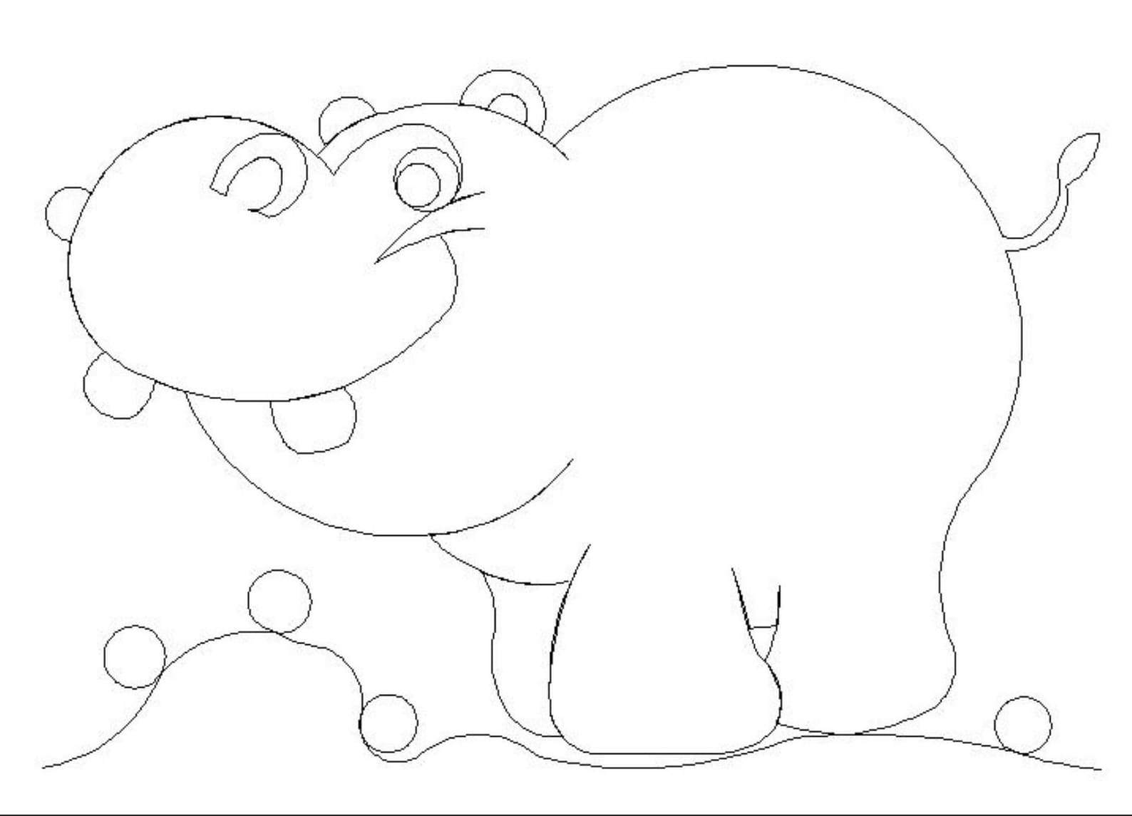 1609 Hippo Border P2p - Etsy