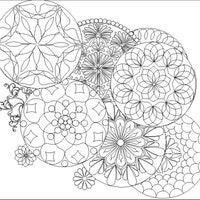 Ring of Fire-block-motif-quilting Pattern-digital Download-zipped File ...