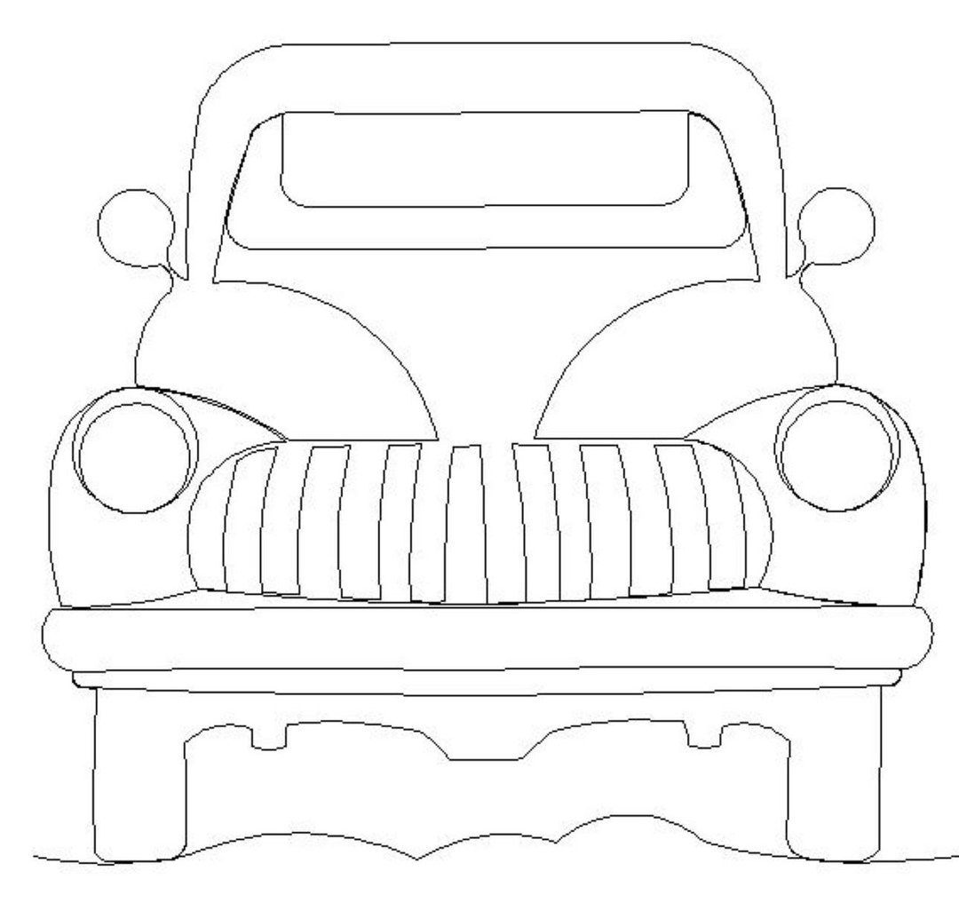 1998 Red Pickup Truck 2 Border P2p - Etsy