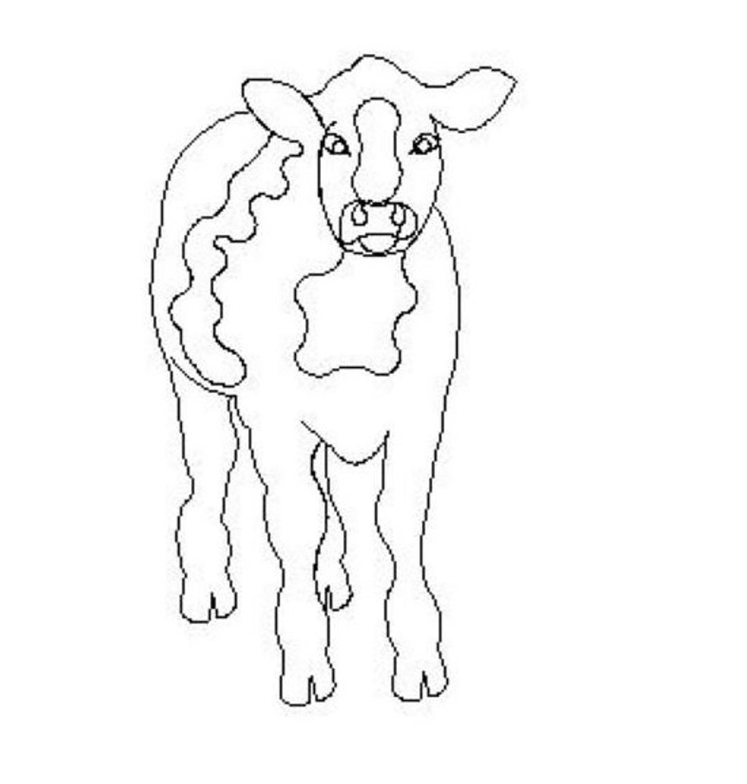 1208 Cow Block - Etsy
