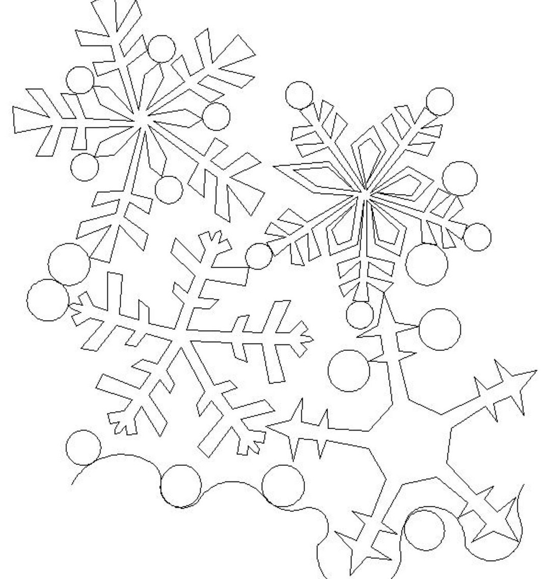 1435 Funky Snowflake Panto - Etsy