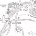 A5 Town and City Landmark Map // Custom Black and White Wedding Map ...