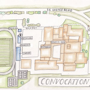 A4 Digital Download Events and Campus Map // Custom Festival, Fete and ...