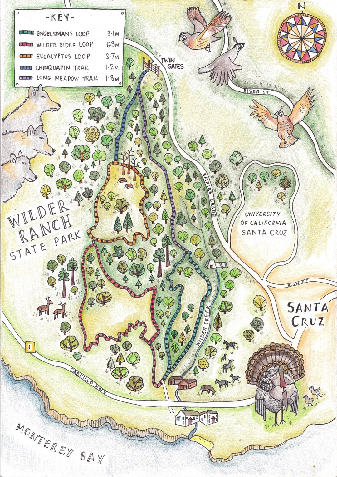 A5 Custom Trail and Adventure Map // Personal Story and Journey ...