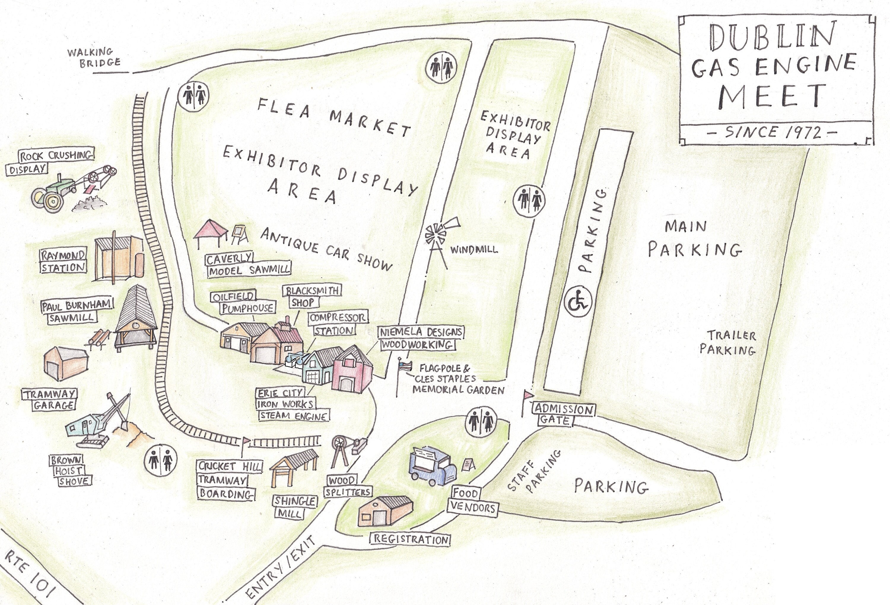 A4 Digital Download Events and Campus Map // Custom Festival, Fete and ...