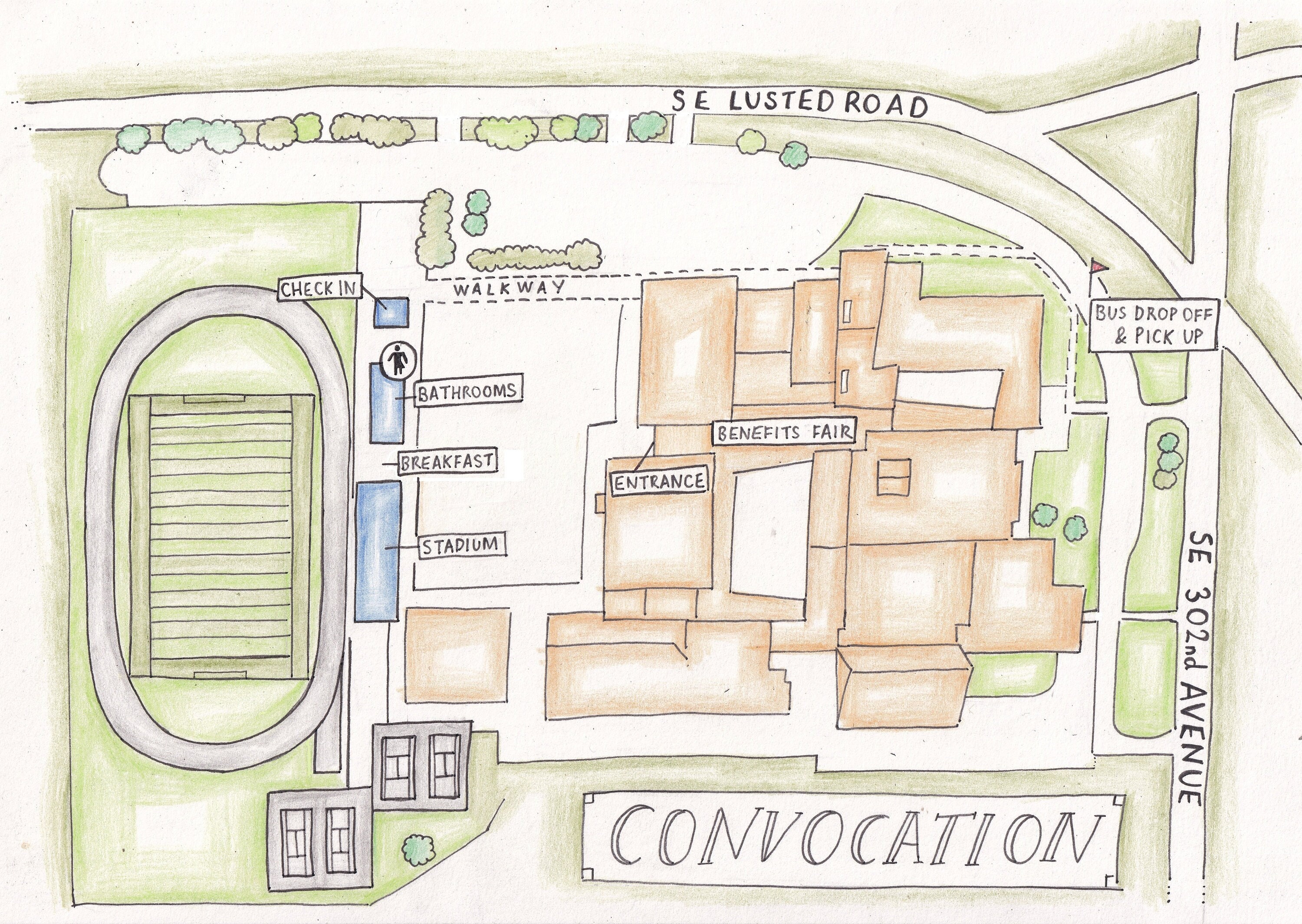 A4 Digital Download Events and Campus Map // Custom Festival, Fete and ...
