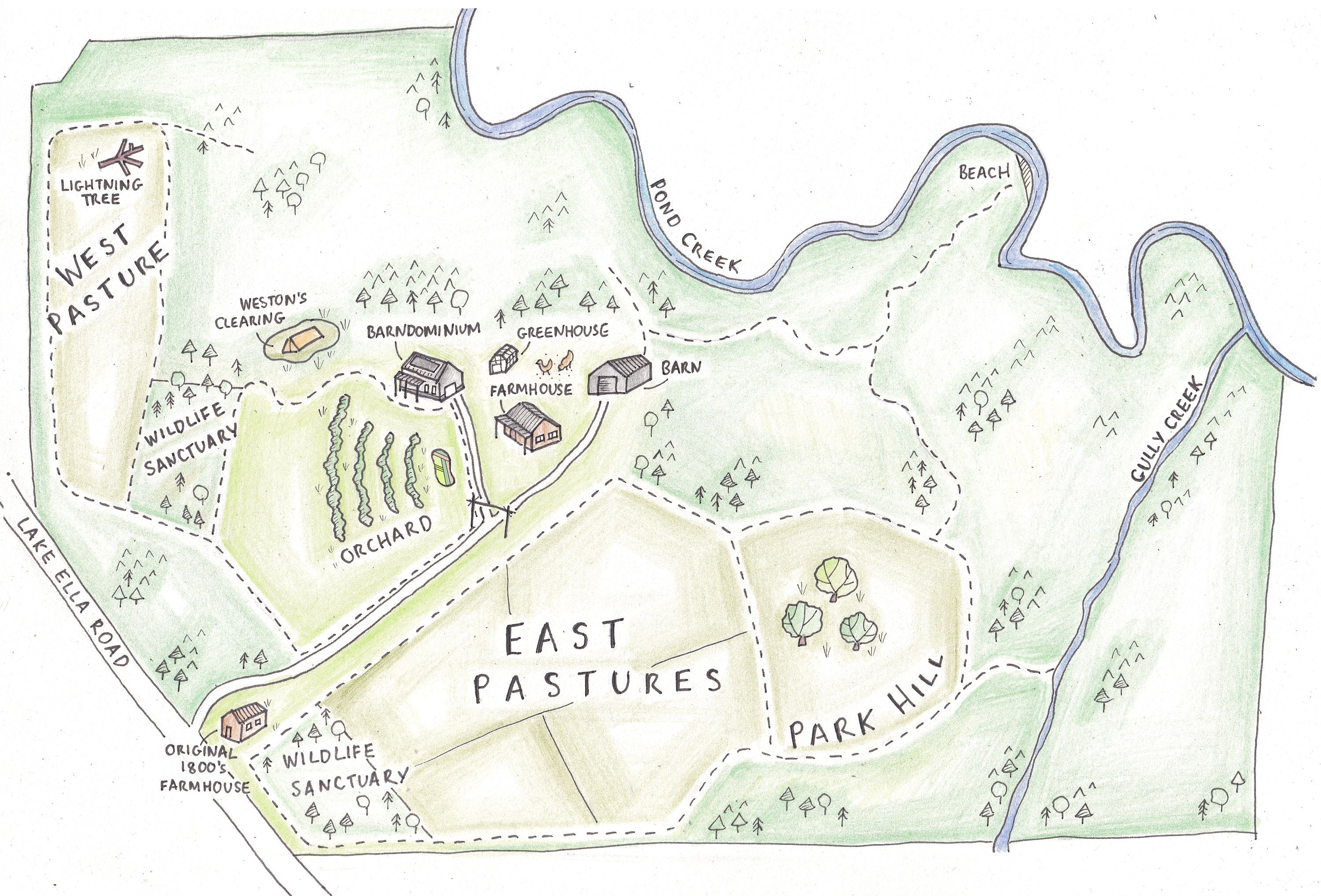 A4 Digital Download Farm and Estate Map // Custom Festival and Business ...