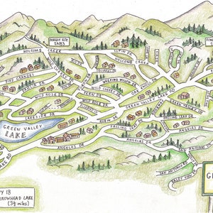 A4 Story and Historical Town Map // Map for Leaflets, Novels and Books ...