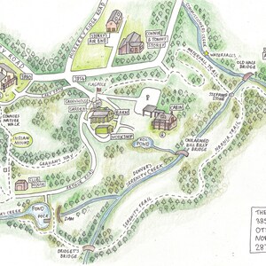A4 Digital Download Farm and Estate Map // Custom Festival and Business ...