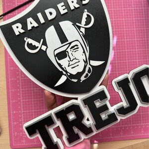 Raiders Sign, Custom Raiders Sign, Personalized Gifs, Raiders - Etsy