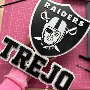 Raiders Sign, Custom Raiders Sign, Personalized Gifs, Raiders - Etsy