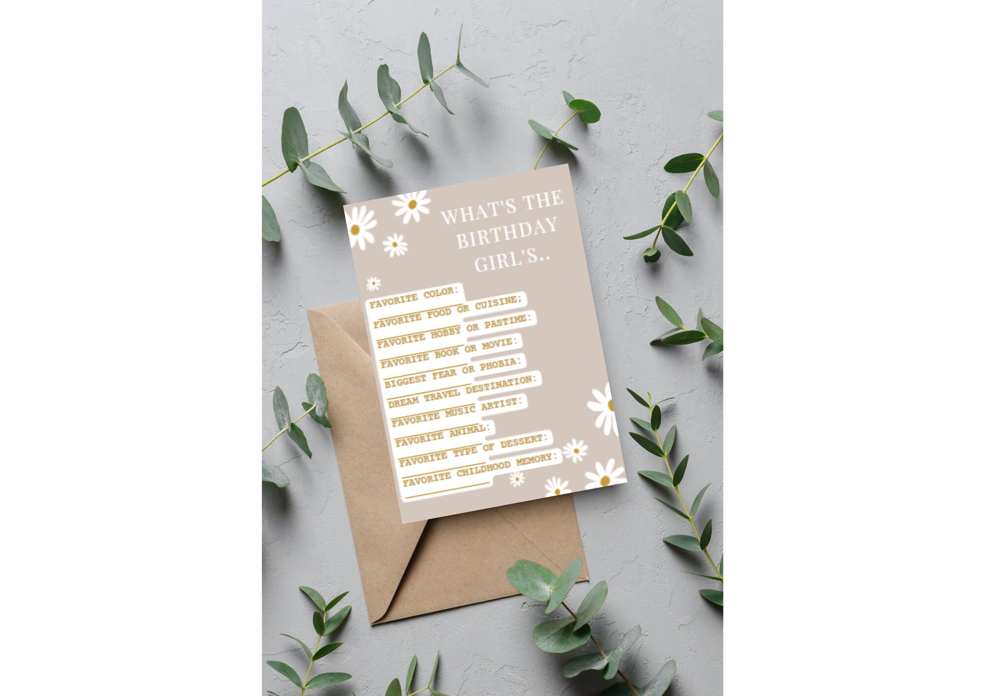 Who Knows the Birthday Girl Best Instant Download and Printable ...