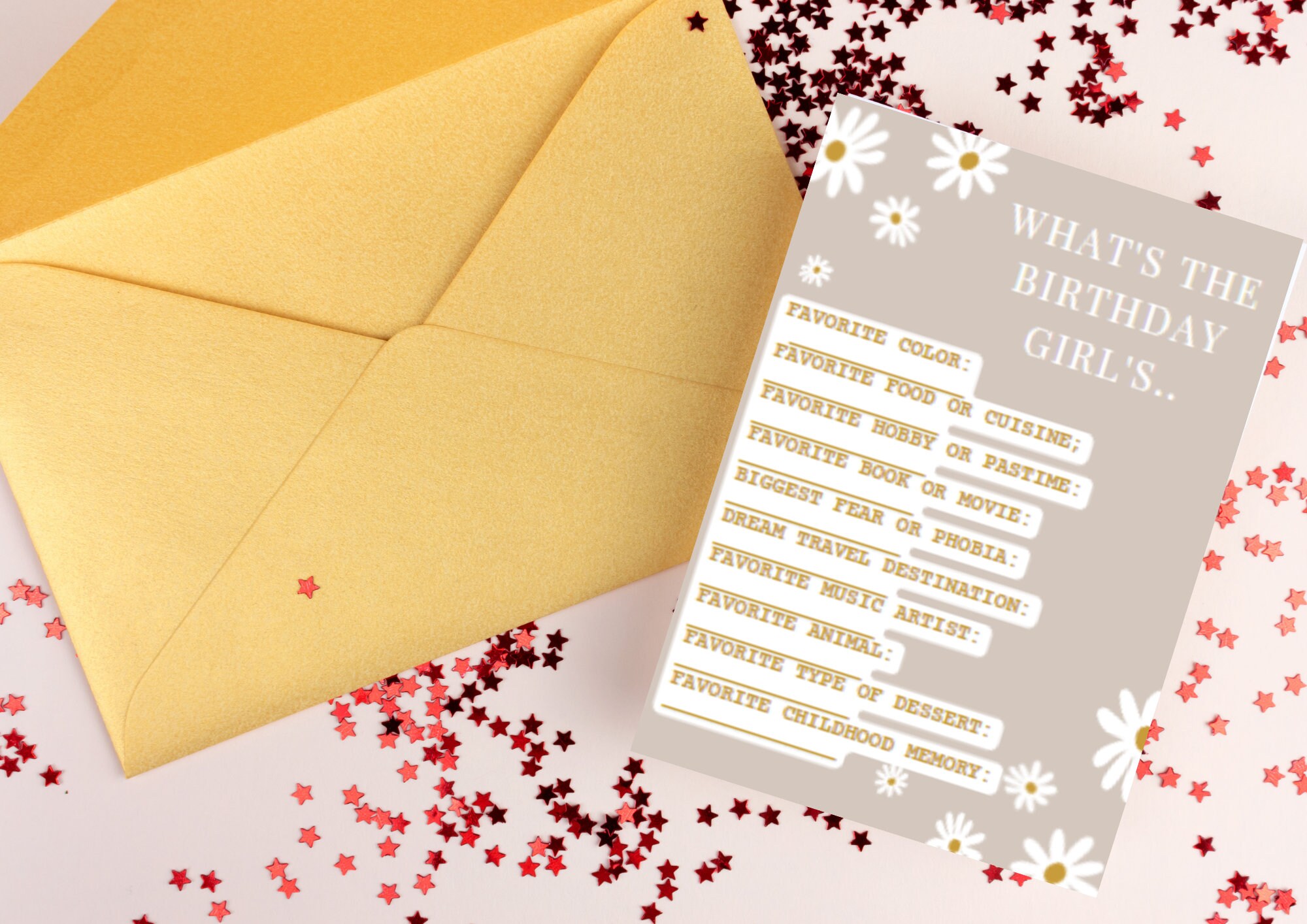 Who Knows the Birthday Girl Best Instant Download and Printable ...