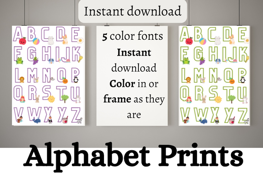 Learn Letters Printable Alphabet Posters . Pre School Learning, Toddler ...