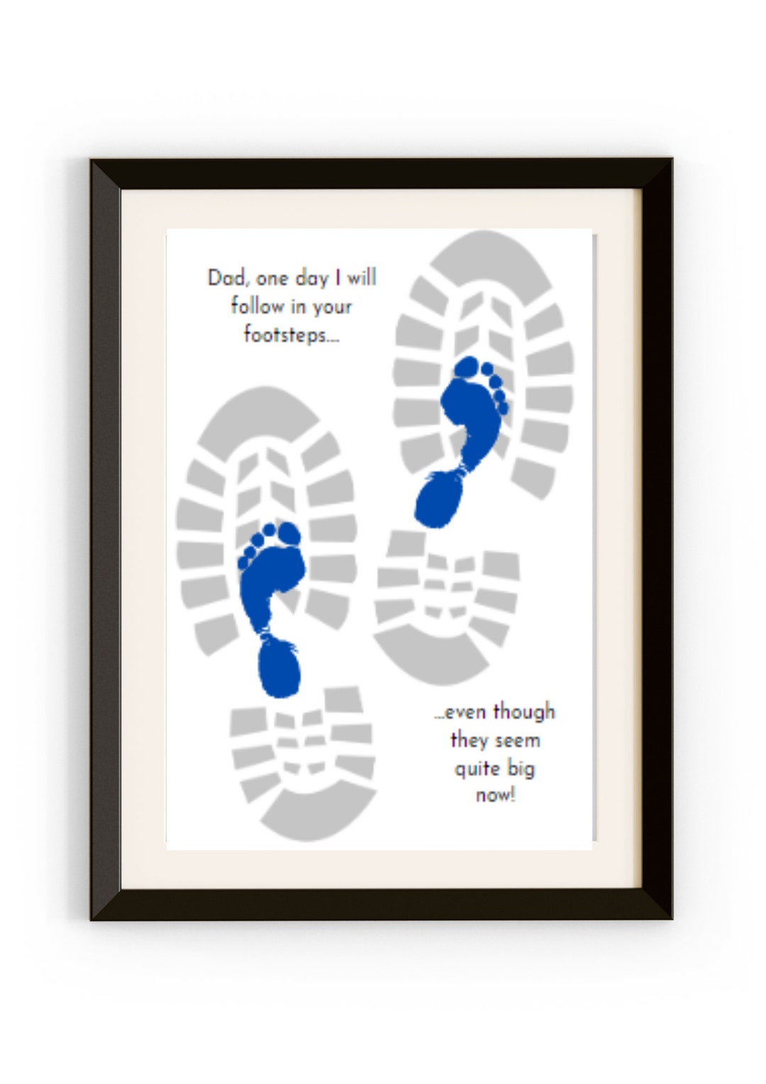 Following in Footsteps, Father's Day Printable, Dad Printable, Gift for ...