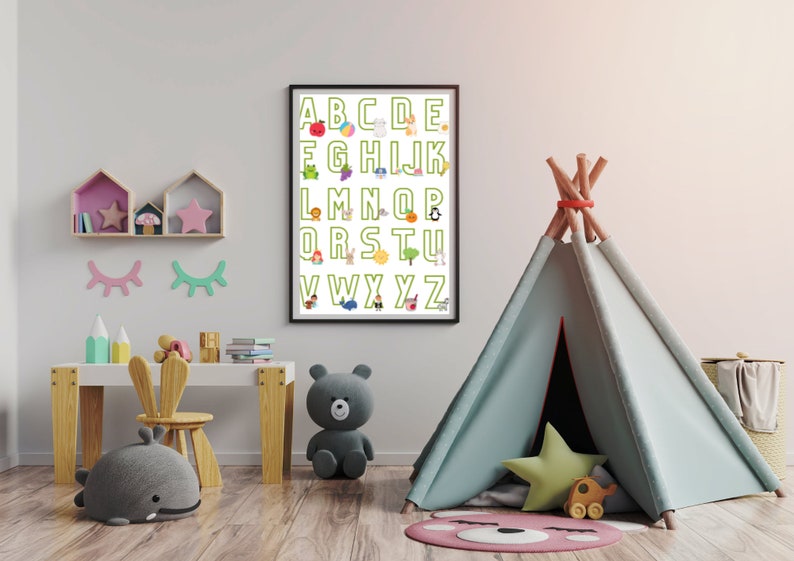 Learn Letters Printable Alphabet Posters . Pre School Learning, Toddler ...