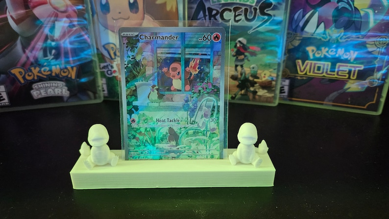 Pokémon Trading Card Stand Kanto Starters, DIY, Unpainted, Charmander ...