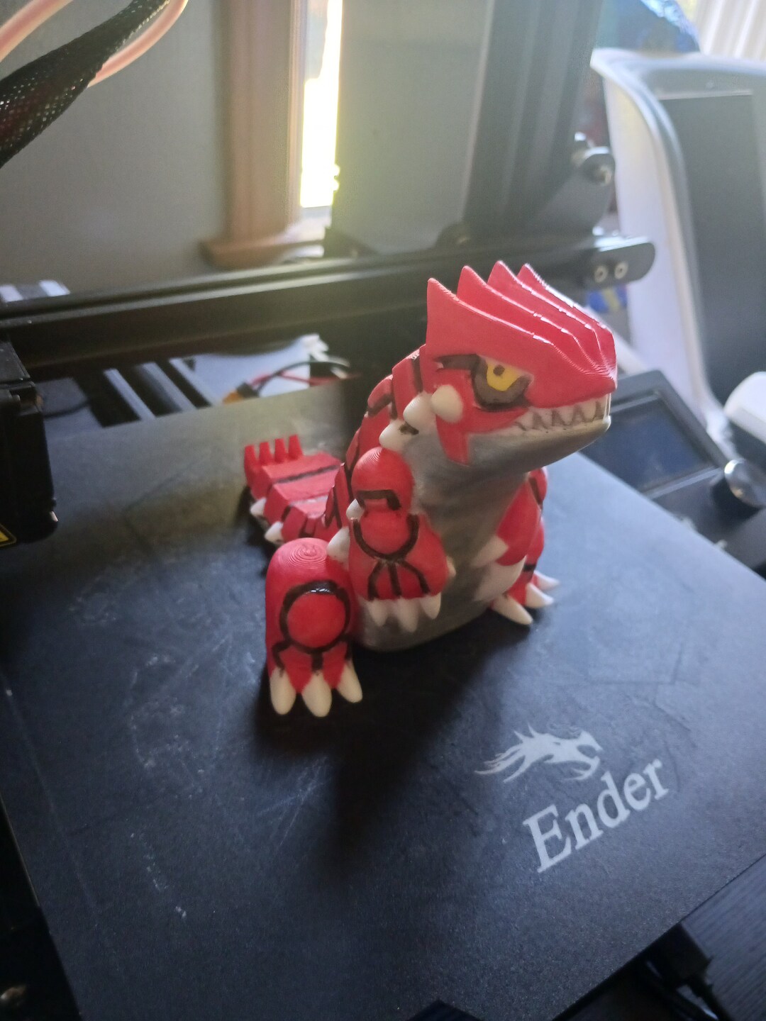 3D Printed Chibi Groudon Pokémon Figure - Etsy