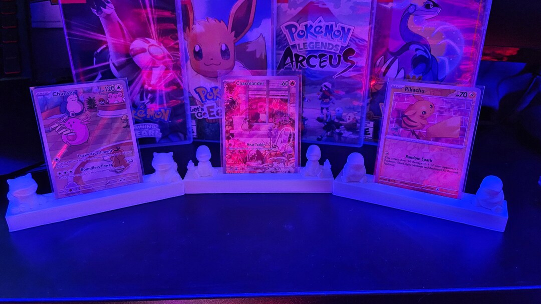 Pokémon Trading Card Stand Kanto Starters, DIY, Unpainted, Charmander ...