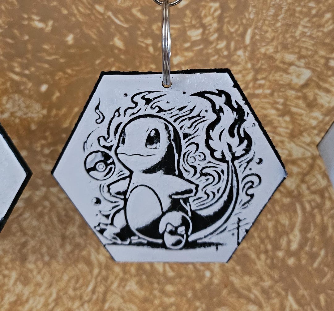 Pokémon Charmander Keychain - Etsy