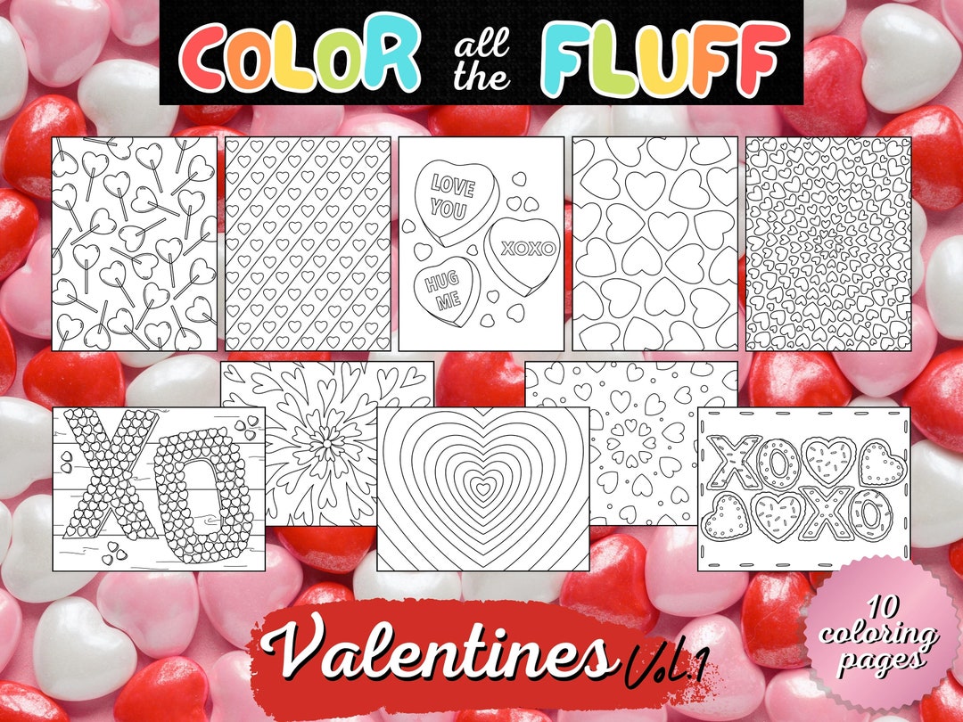 Valentine Coloring Pages Printable and Digital for All Ages | Sweet ...