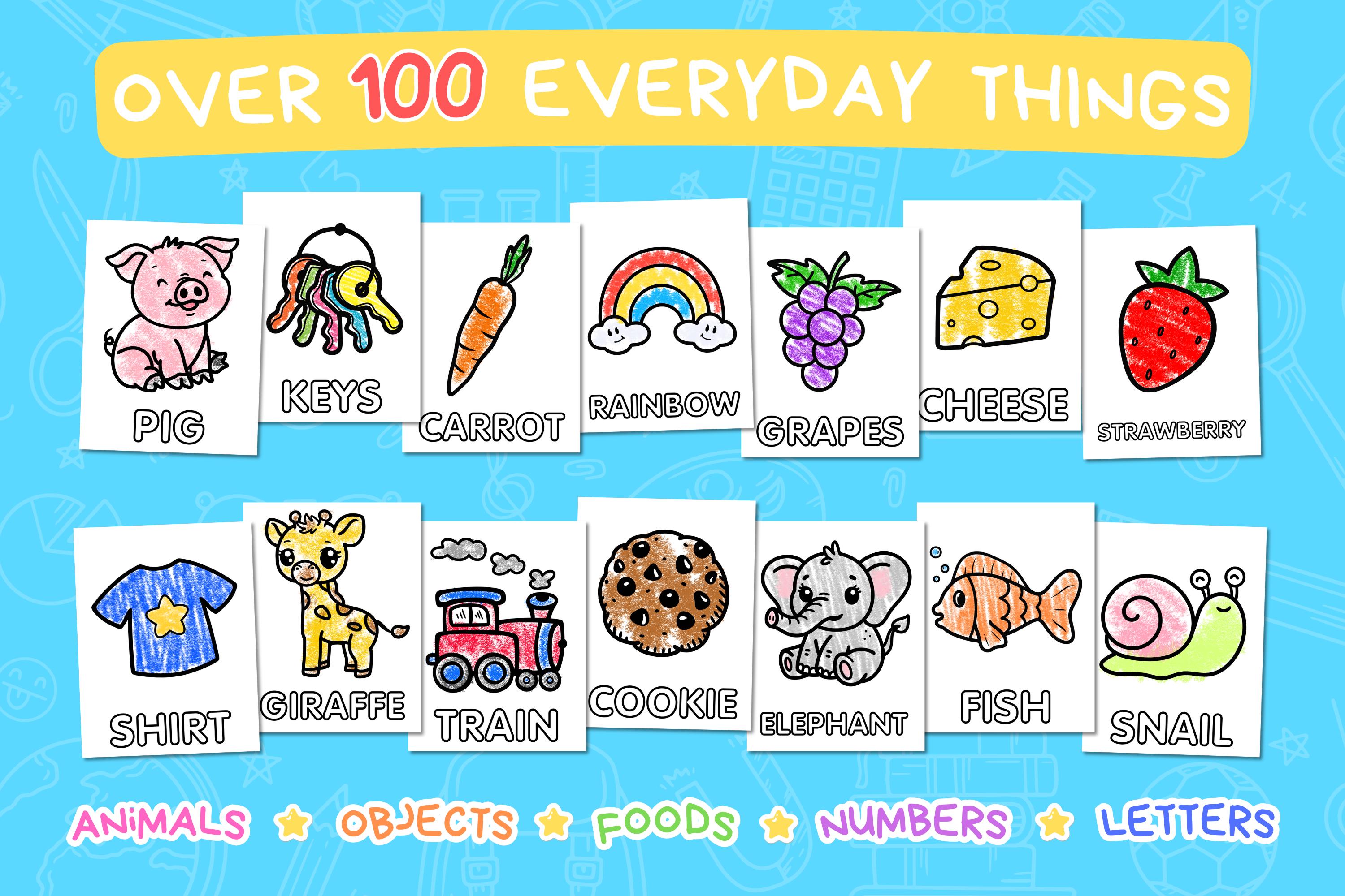 Toddler's Head Start Educational Coloring Pages Learn and Color Over ...