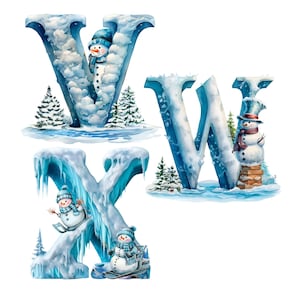 Snowman Alphabet, Letters Png, Alphabet Png, Snowman Clipart, Doodle ...