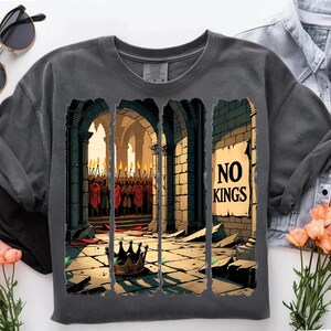 No Kings No Dictators Sign: Anti-authoritarian Protest Art (PNG Digital ...