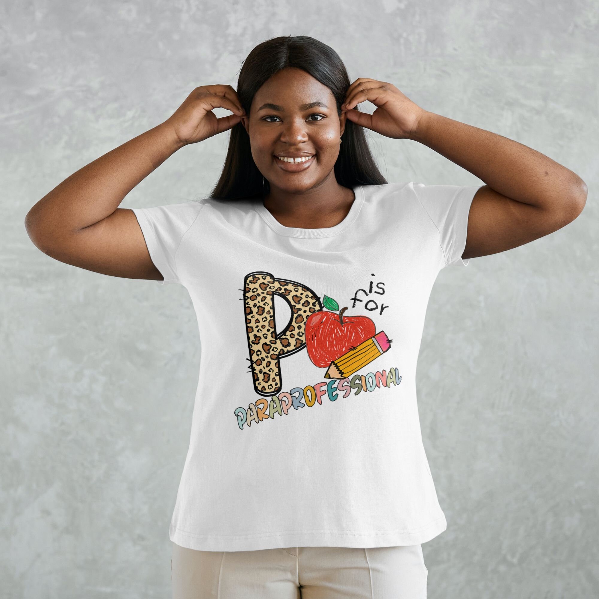 Leopard Paraprofessional Png P is for Paraprofessional Design - Etsy