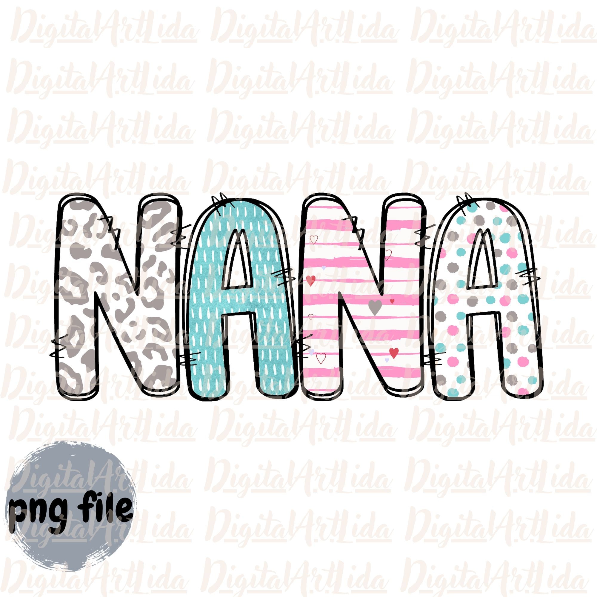 Personalized Nana Png, Nana Design Download, Customizable Nana PNG, Family, Nana Clipart, Nana ...