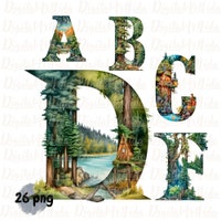 Nature Alphabet Flash Cards Printable [PDF] - Early Learning Montessori ...