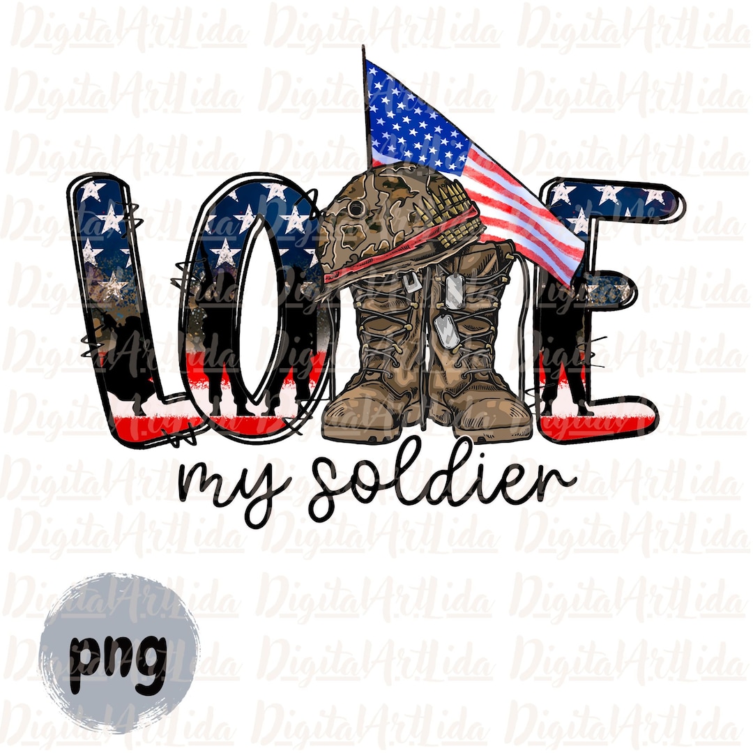 Love My Soldier Png, Camo Army Love Png Design Download, Old Military ...