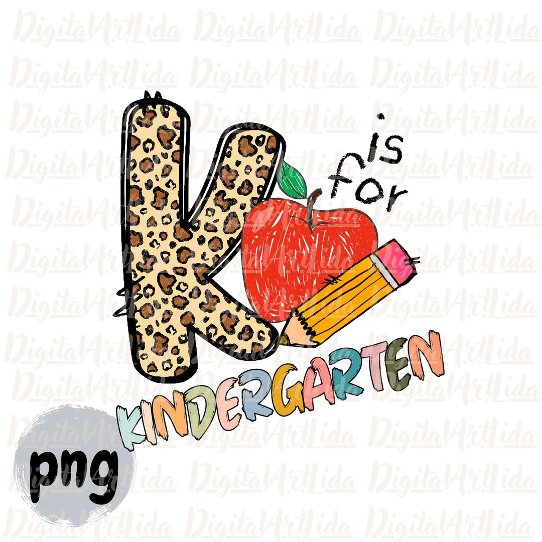 Kindergarten Teacher PNG: Cheetah Print, Back to School (digital ...