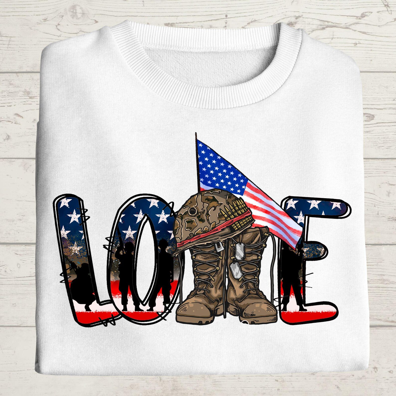 Love Arm Veteran PNG: Combat Boots, American Flag (digital Download) - Etsy