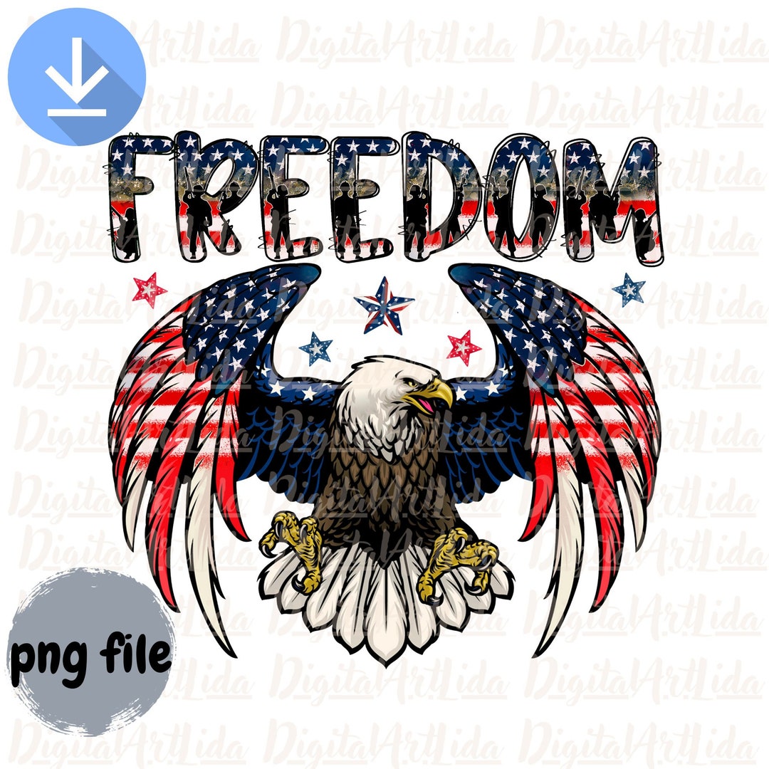 Freedom Png, American Eagle Png Files, 4th of July Eagle PNG, USA ...