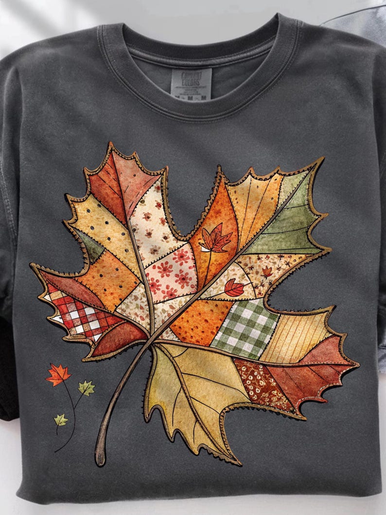 Lace Fall Patchwork Maple Leaf PNG: Preppy Floral Pumpkin Sublimation ...