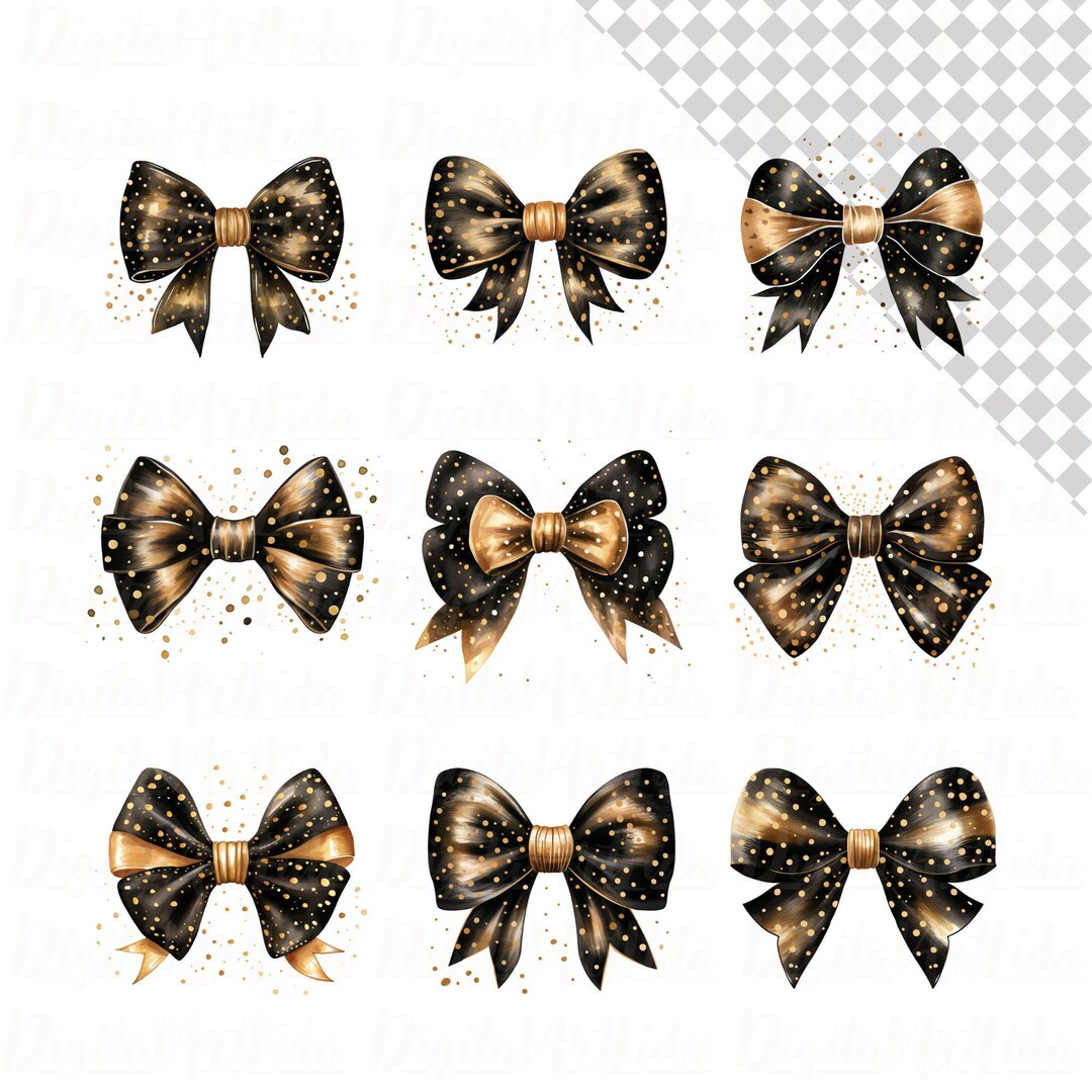 Coquette Bow Collage PNG, Black Bows PNG, Goth Girl Era Png, Black ...