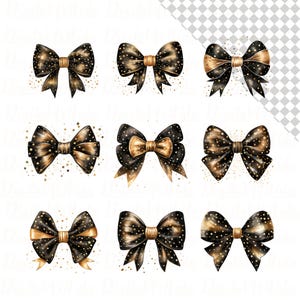 Coquette Bow Collage PNG, Black Bows PNG, Goth Girl Era Png, Black ...