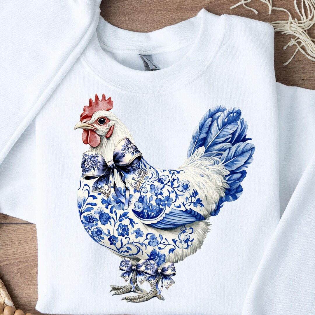 Blue Chicken Png, Blue Toile Png, Blue Willow Png, Funny Chicken Png ...