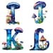 Whimsical Mushroom Letters, of Glowing Mushroom Alphabet, Printable ...