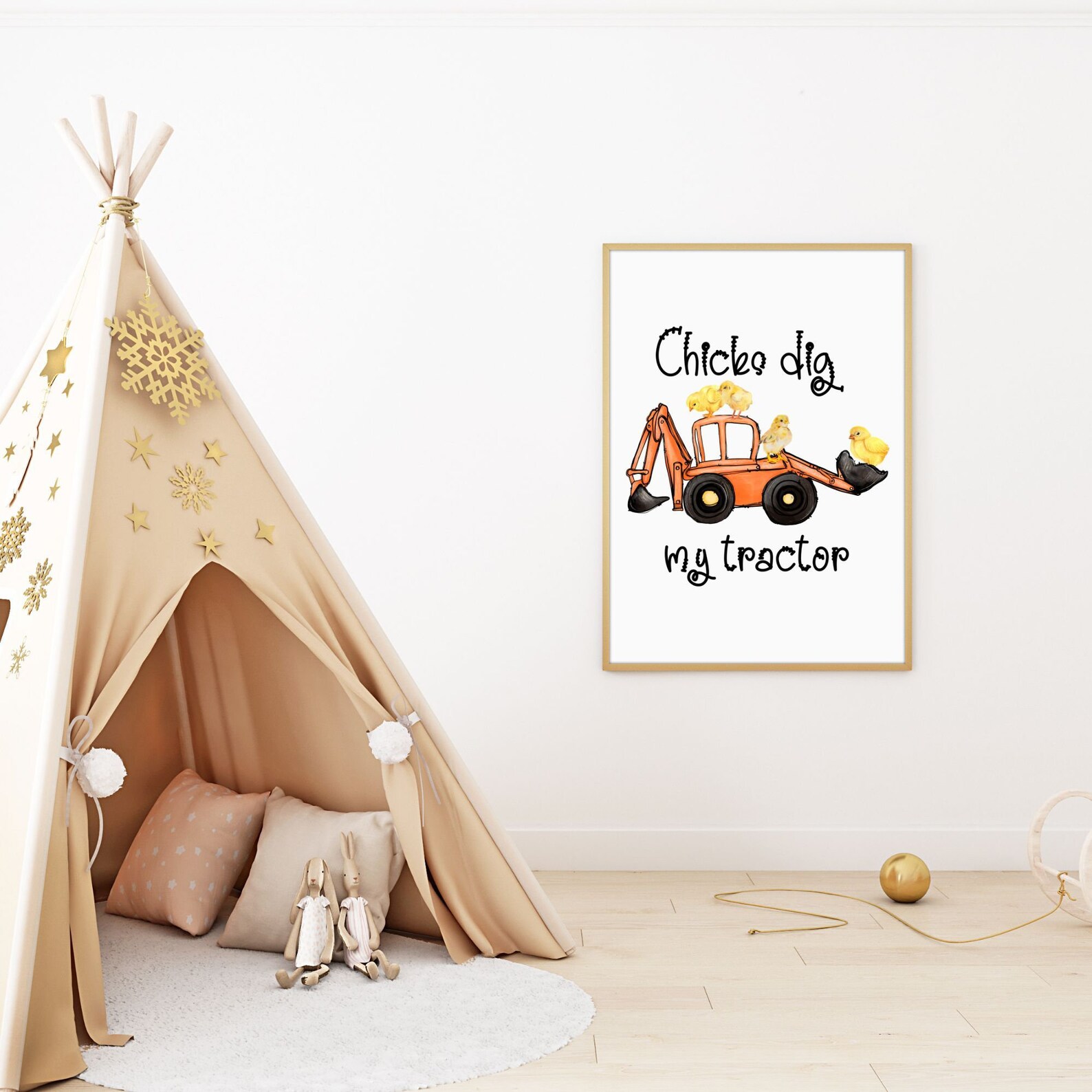 Chicks Dig My Tractor Png Easter Tractor With Chicks Boy Girl - Etsy