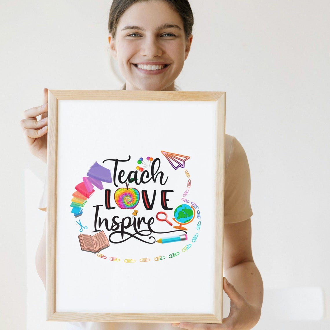 Teach Love Inspire Png Love Teacher Printable Teacher - Etsy