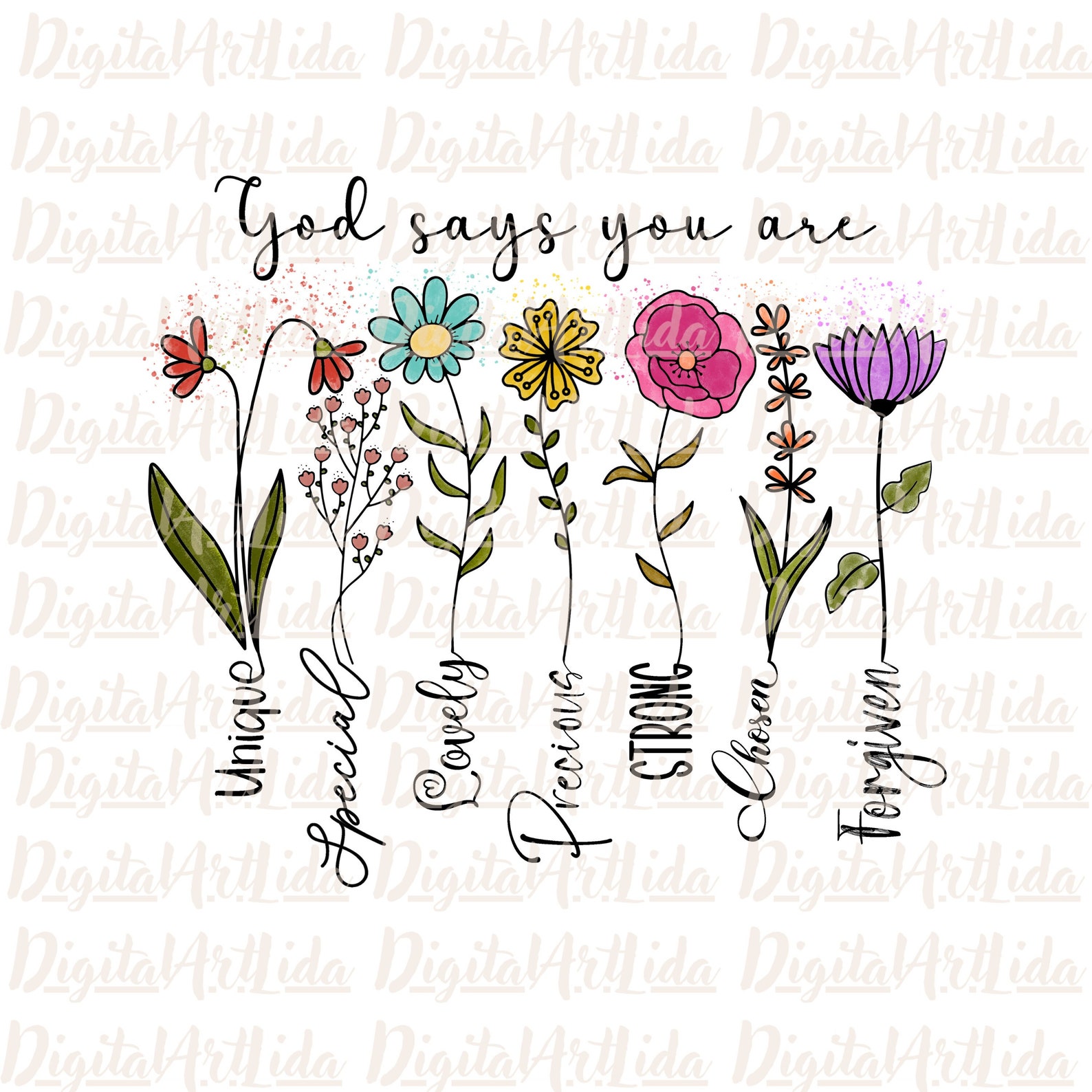God Says You Are Png Digital Download Christian Sublimation Design God ...