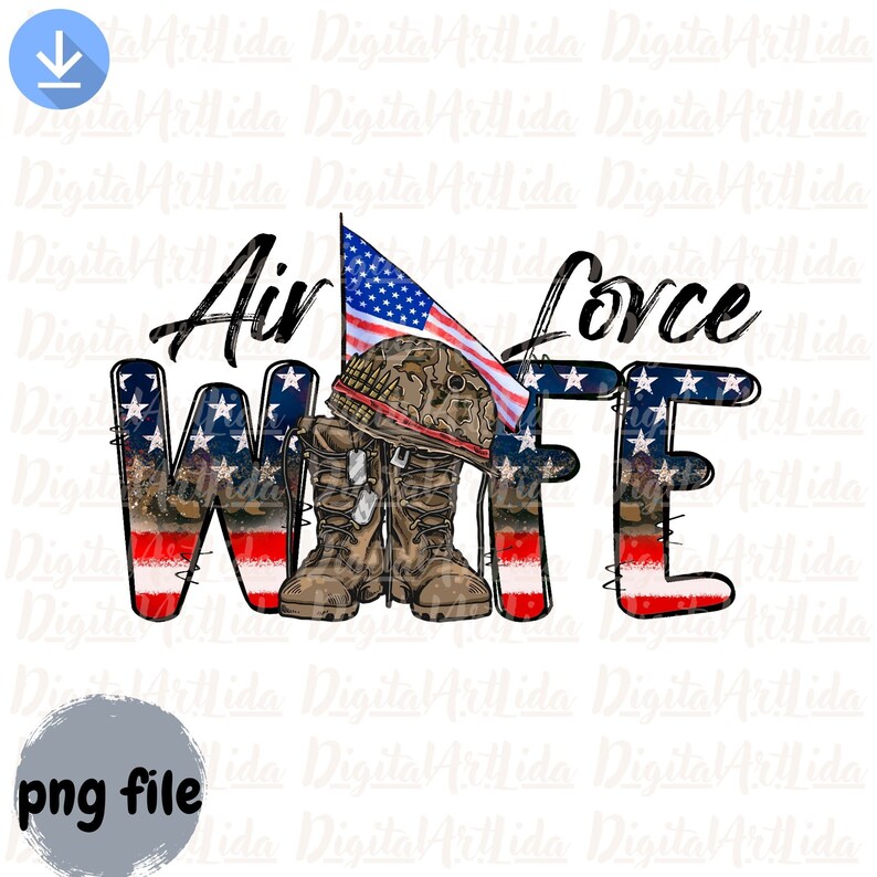 Air Force Wife Png Military Wife Digital Download Air Force - Etsy