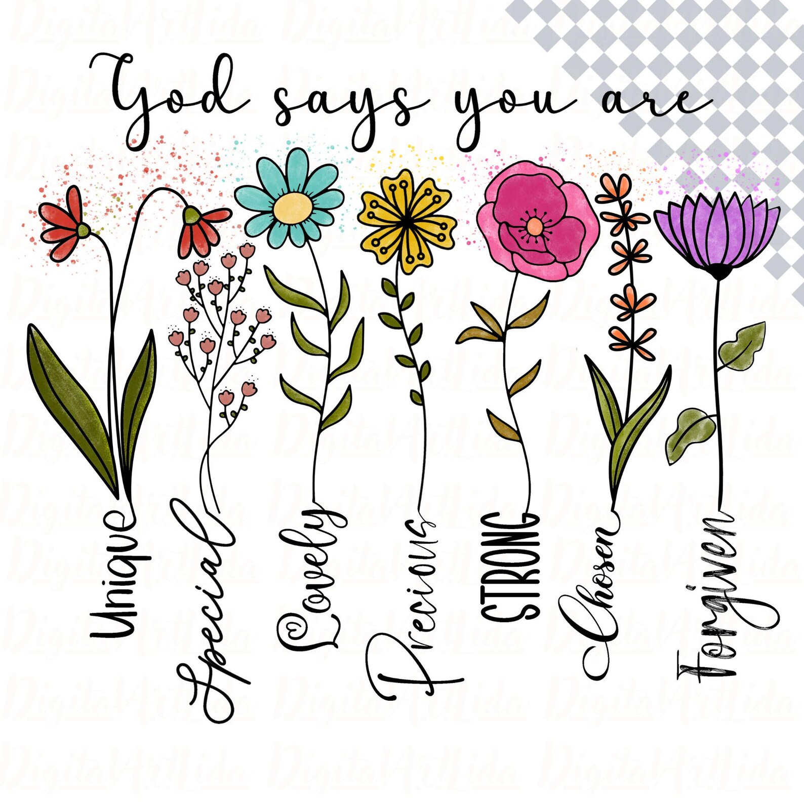 God Says You Are Png Digital Download - Christian Sublimation Design ...